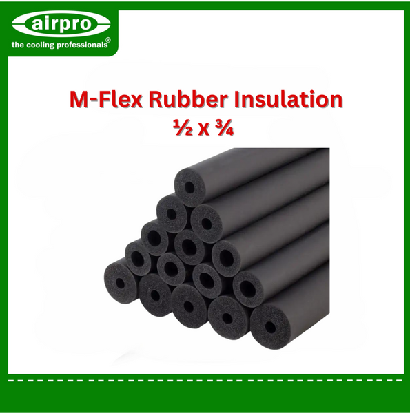 M-Flex Rubber Insulation ½ x ¾ (code: 0230) – Air Prosystems Inc ...