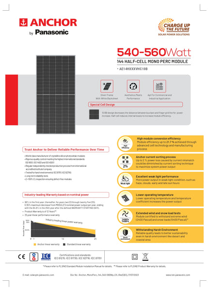 Solar Panel 530-550Watt – Air Prosystems Inc. Online Store