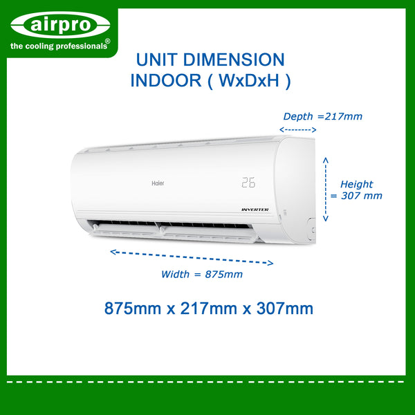 HAIER CLEAN COOL PRO 2.0HP SPLIT TYPE INVERTER HSU-19PSV32 (UNIT ONLY ...