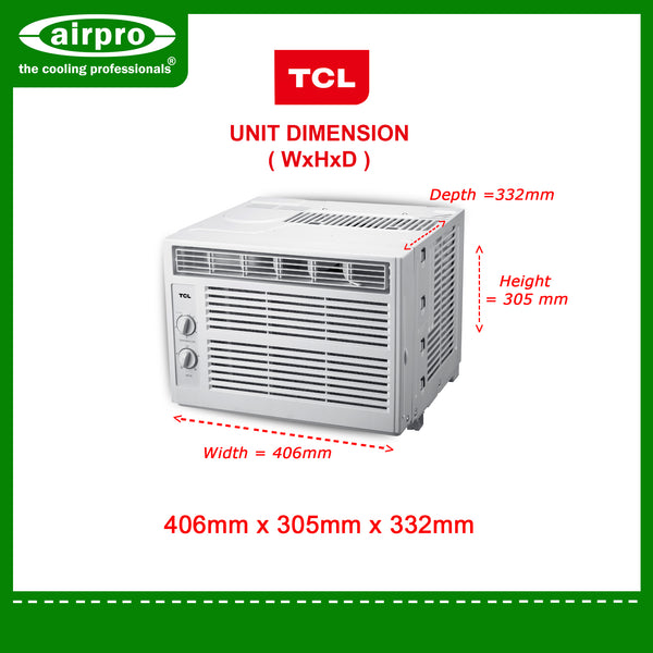 TCL 0.6HP Window Type Manual TAC-06CWM/F – Air Prosystems Inc. Online Store