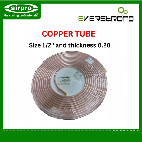 Everstrong Copper Tube - Size 1/2 Thickness 0.28 (code: 0061) – Air ...